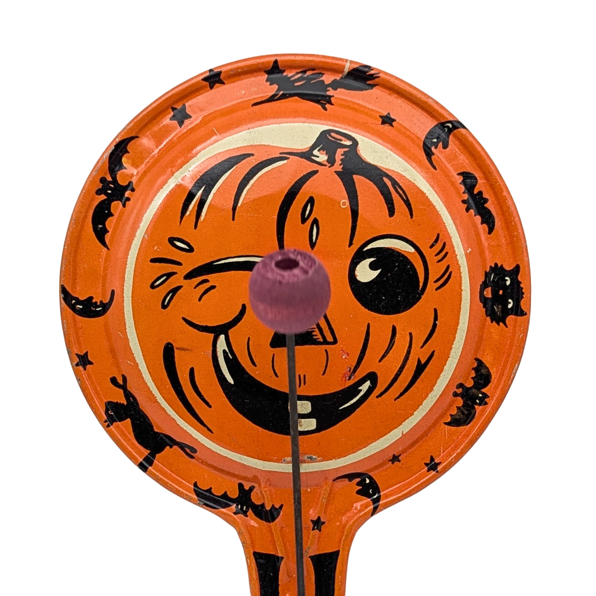 Vintage 1950s Jack O'Lantern Tin Litho Clanger Noisemaker – Ballyhoo ...