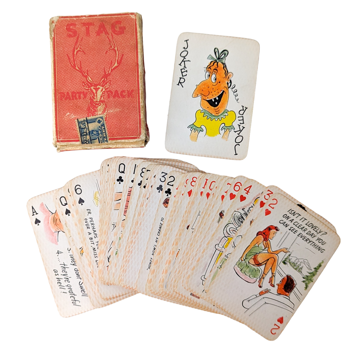 Vintage 1950s Stag Adult Playing Cards – Ballyhoo Curiosity Shop