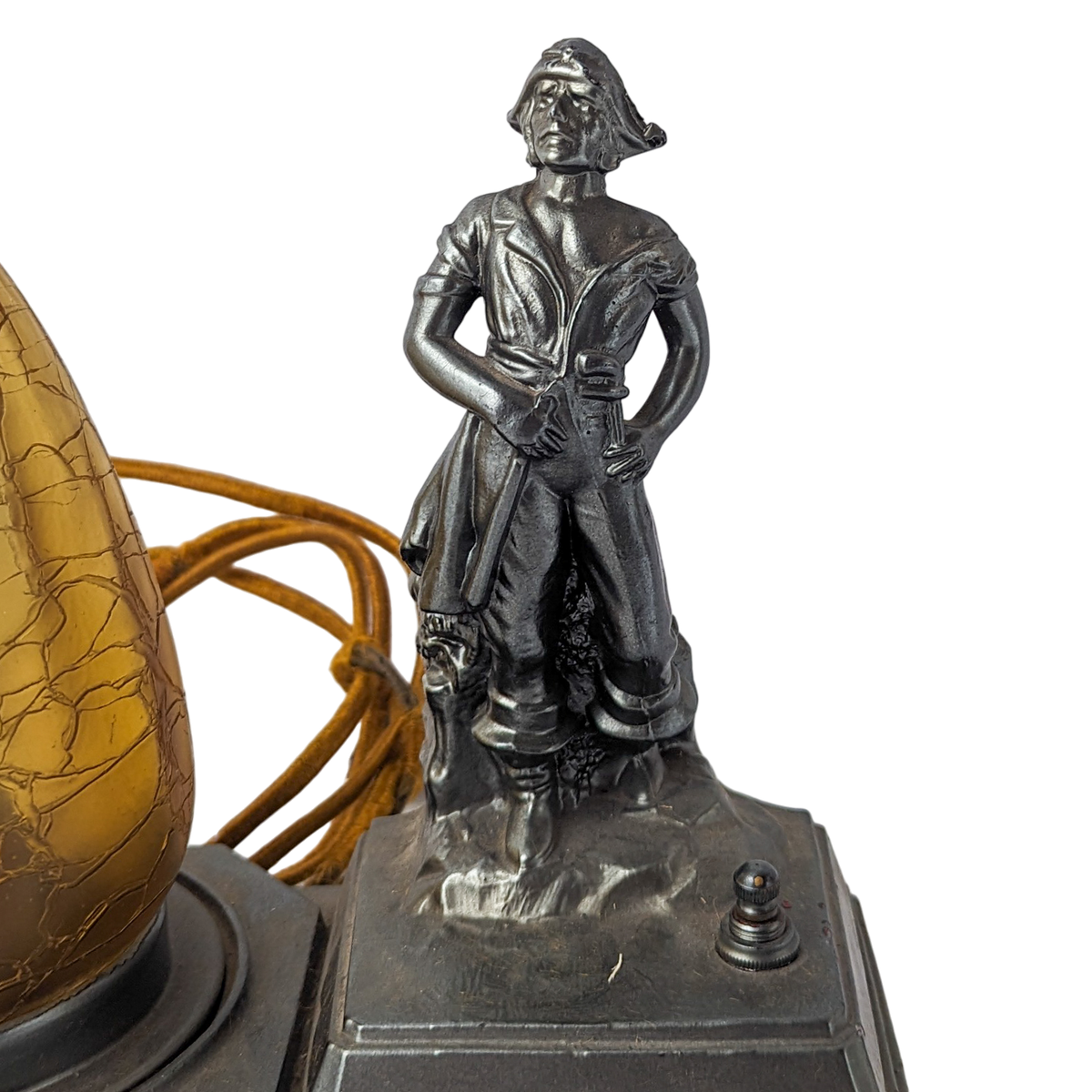 Vintage Art Deco Cast Metal Pirate Lamp – Ballyhoo Curiosity Shop