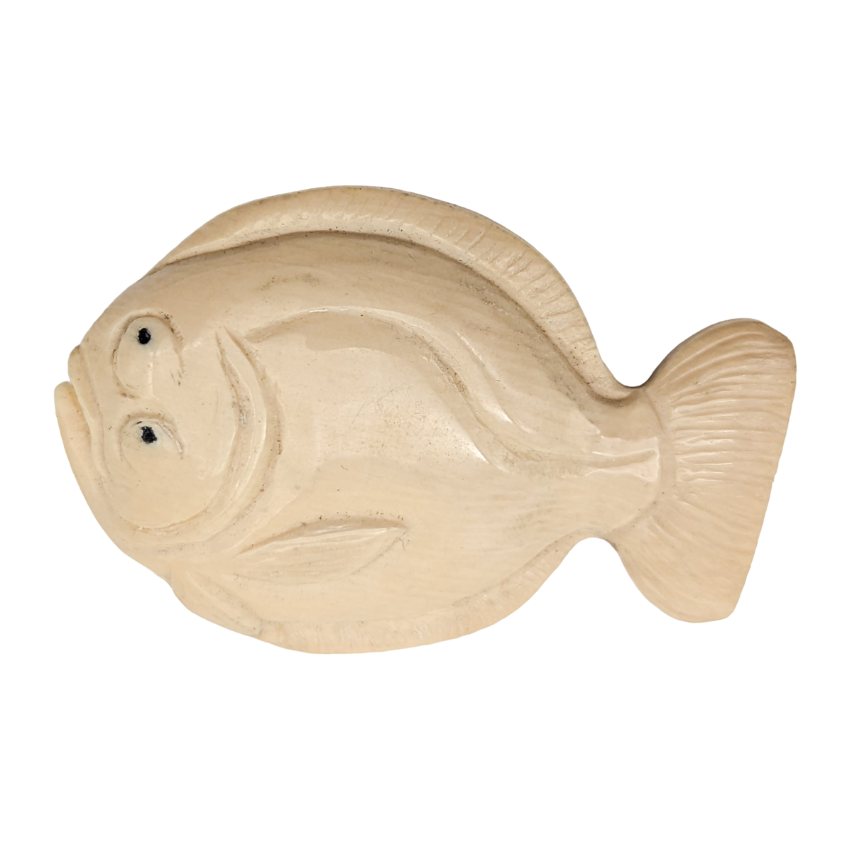 Fossil Mammoth Tusk Hand Carved Halibut – Ballyhoo Curiosity Shop