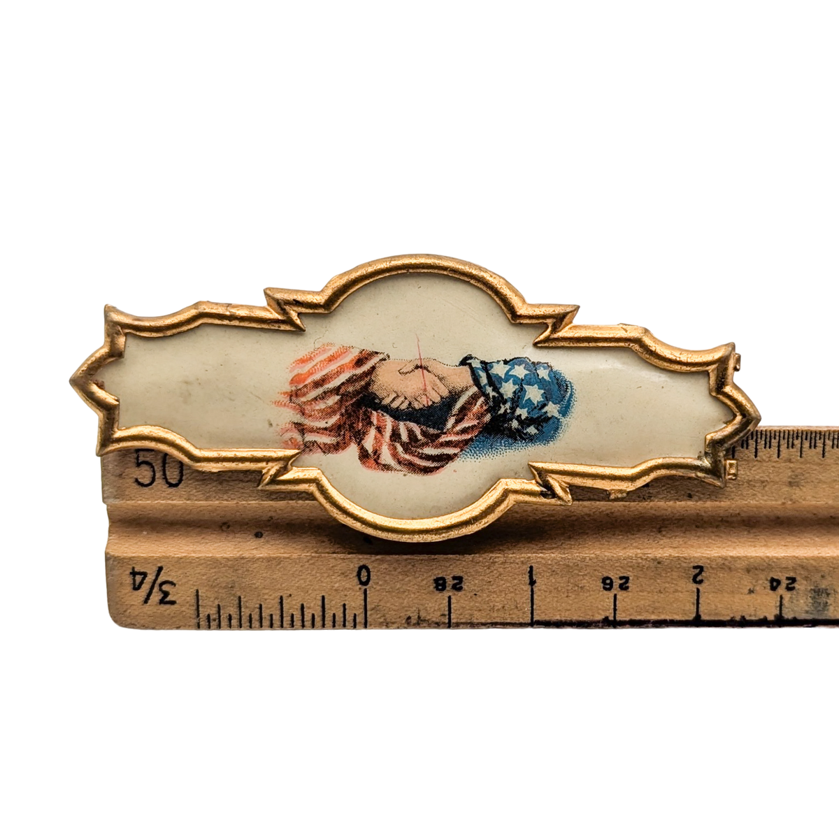 Antique Victorian Celluloid Odd Fellows Fraternal Handshake IOOF Badge ...