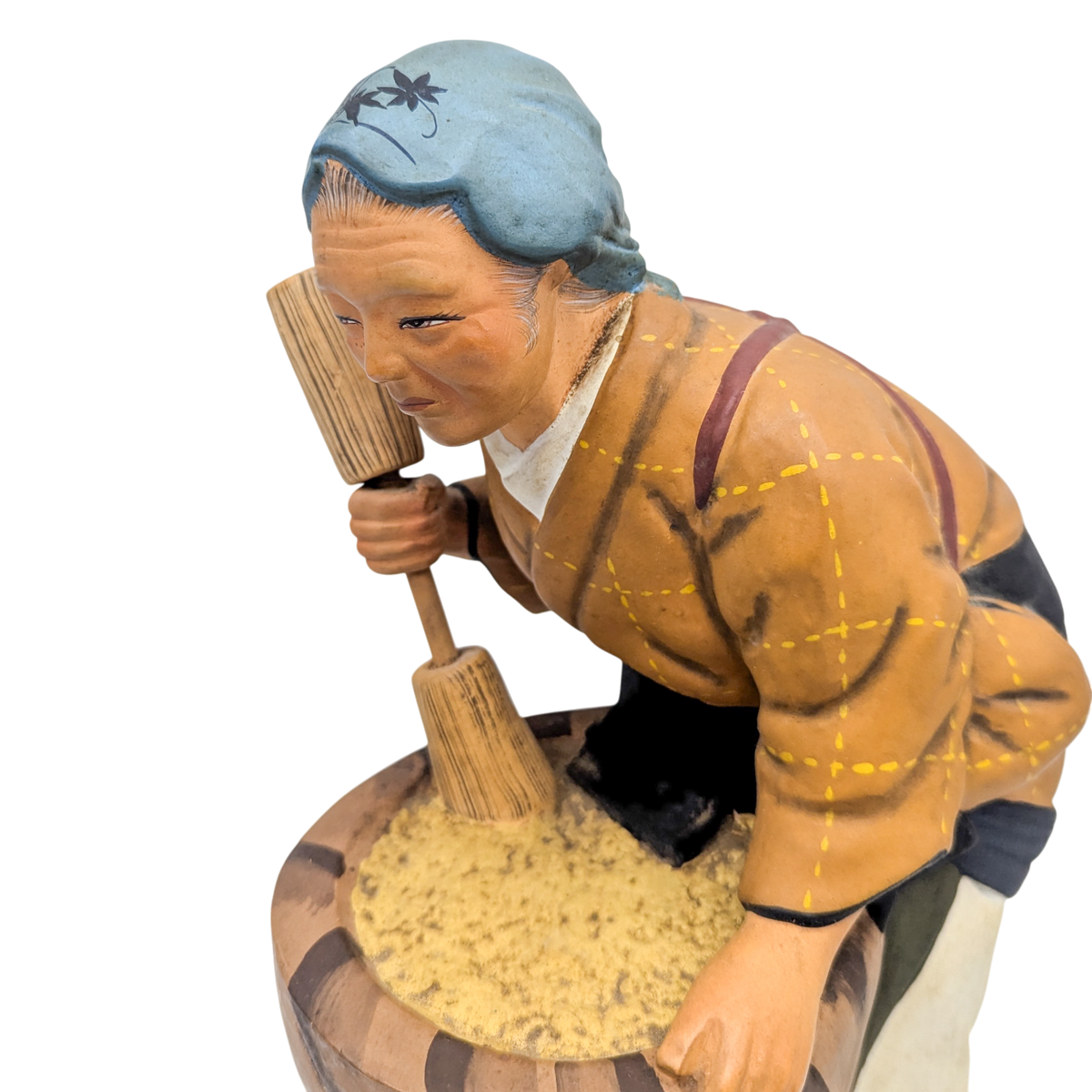 Vintage Japanese Hakata Doll Woman Making Rice Mash for Sake – Ballyhoo ...
