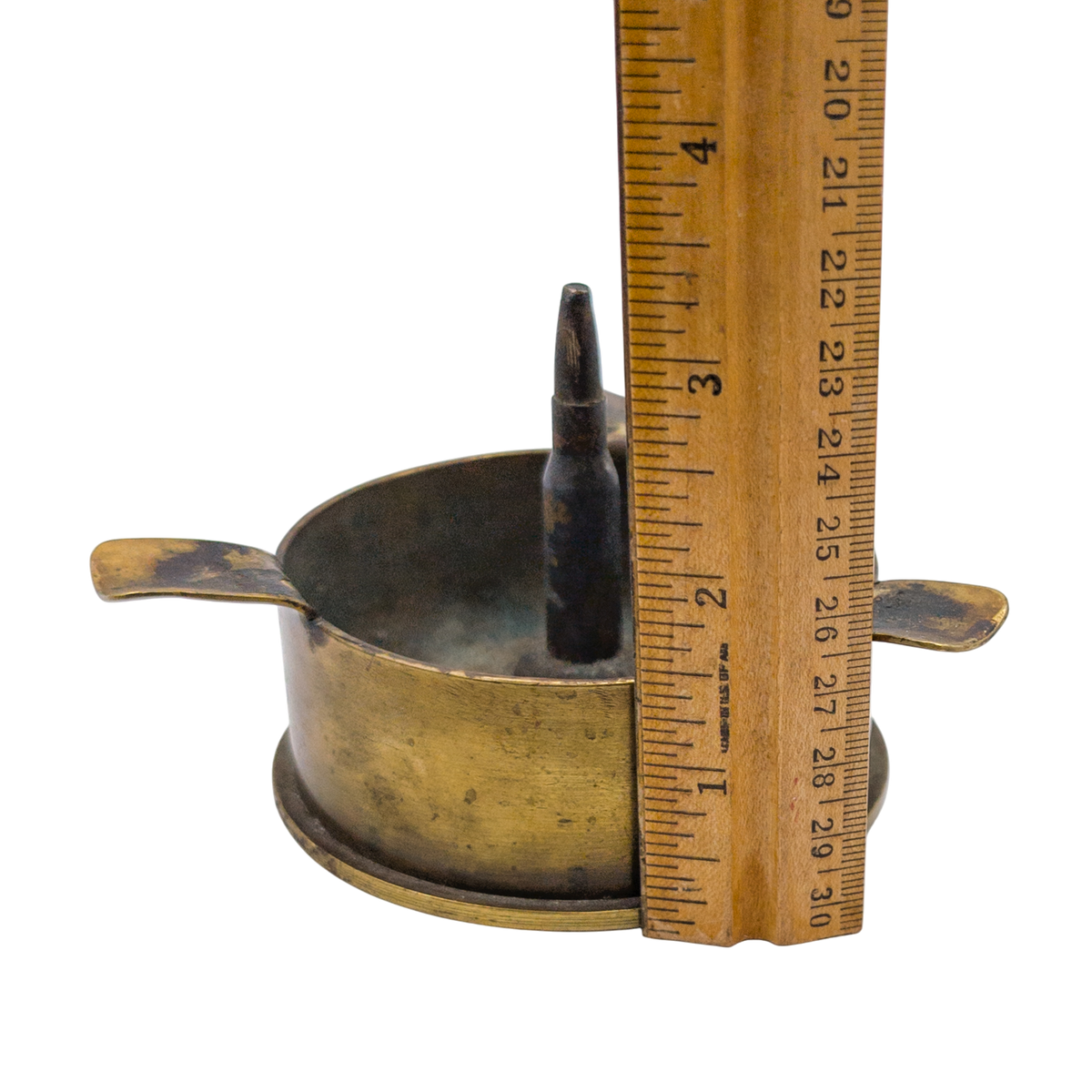 Vintage Brass Trench Art Artillery Shell Ashtray – Ballyhoo Curiosity Shop