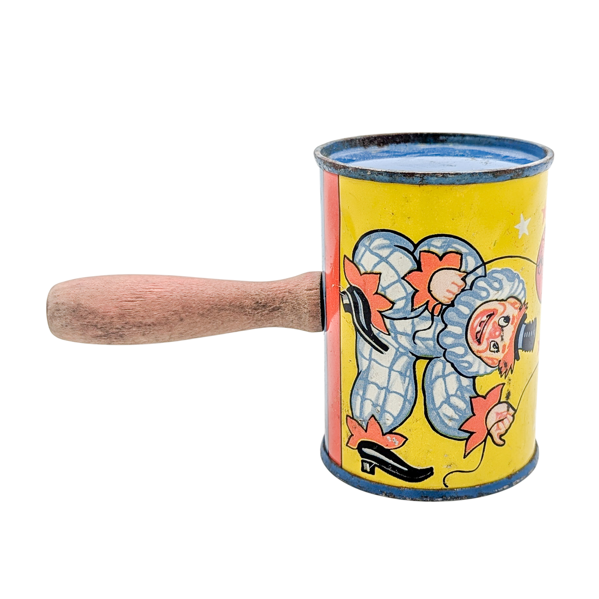 Vintage Tin Litho Clown Shaker Noise Maker – Ballyhoo Curiosity Shop