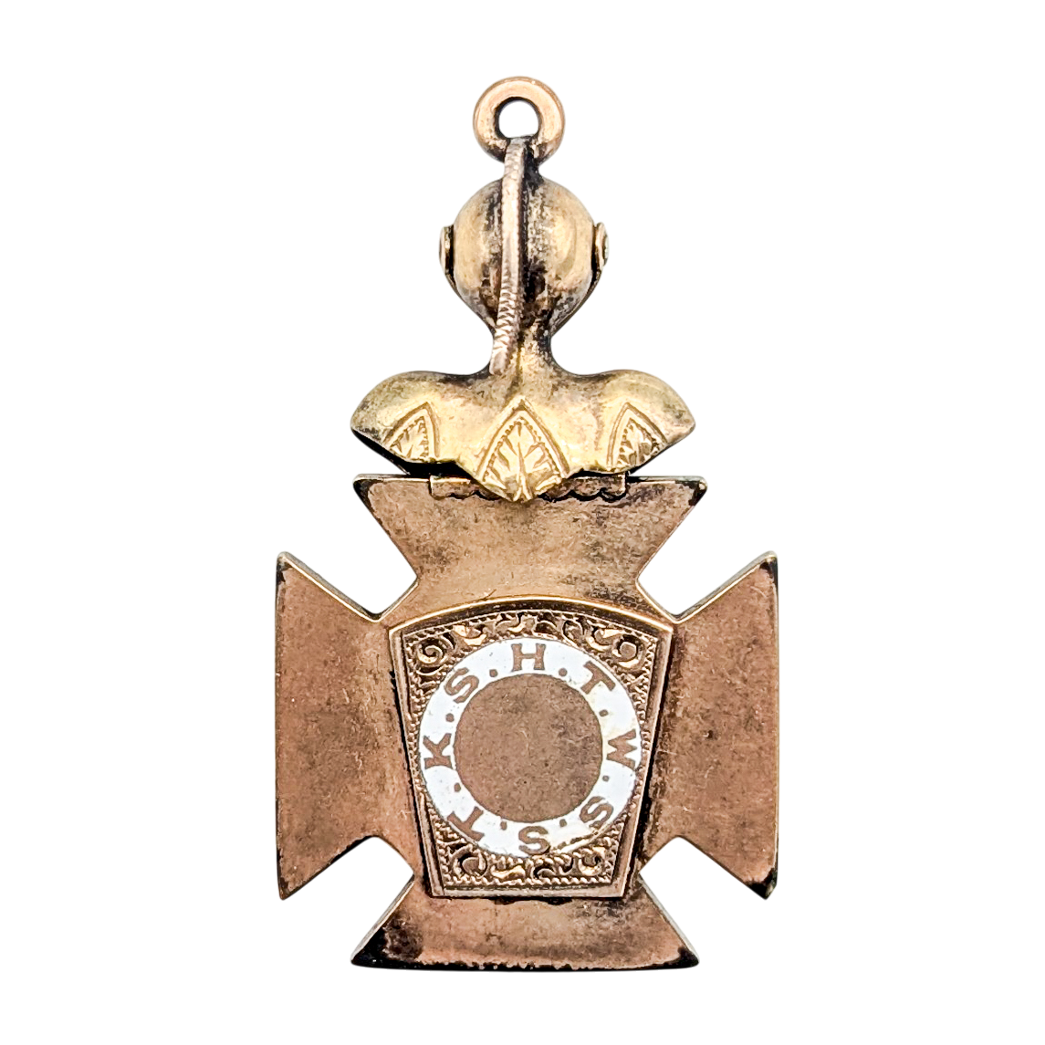 Antique Knights Templar Gold Filled Enamel Watch Fob – Ballyhoo ...