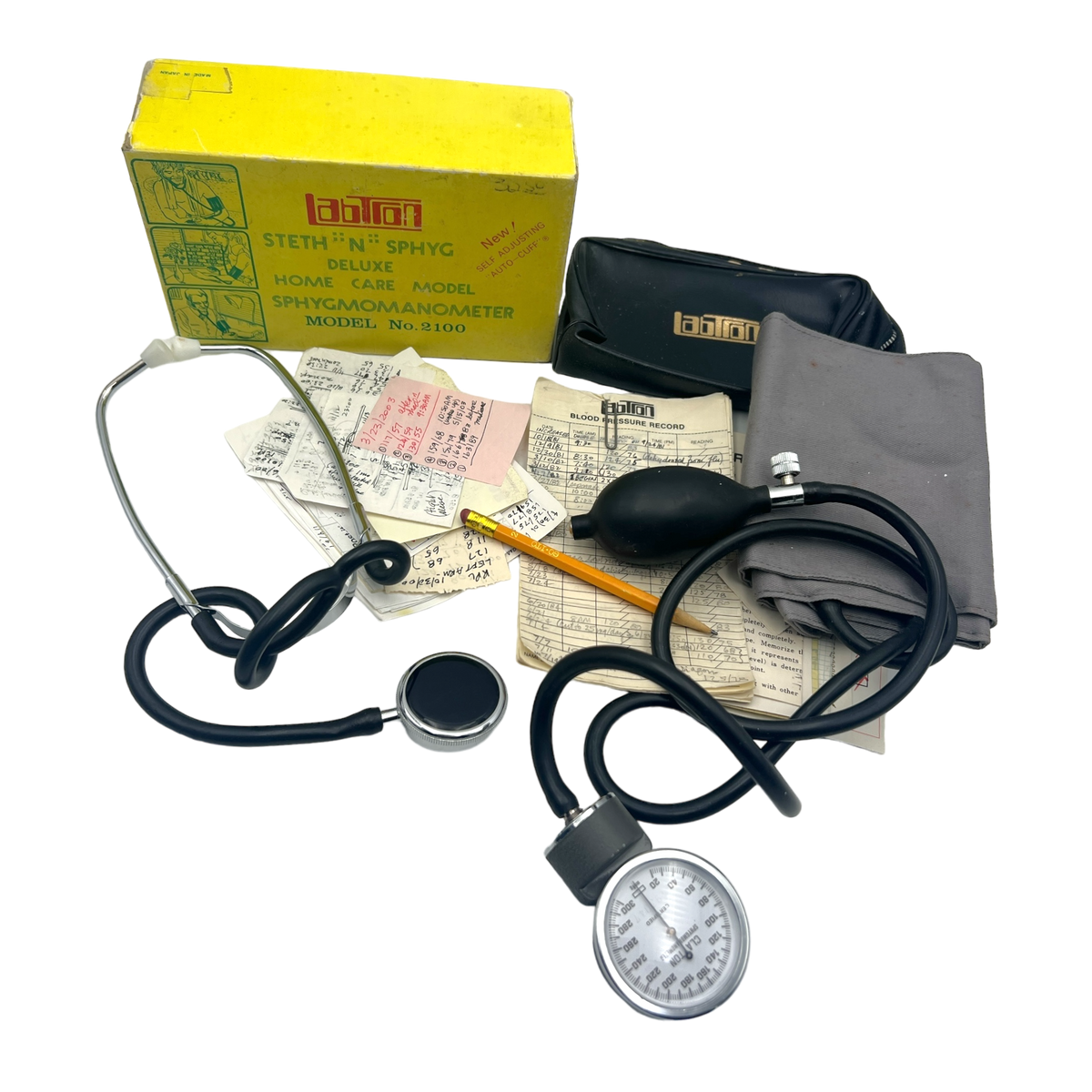 Vintage Labtron Stethoscope & Blood Pressure Gauge – Ballyhoo Curiosity ...