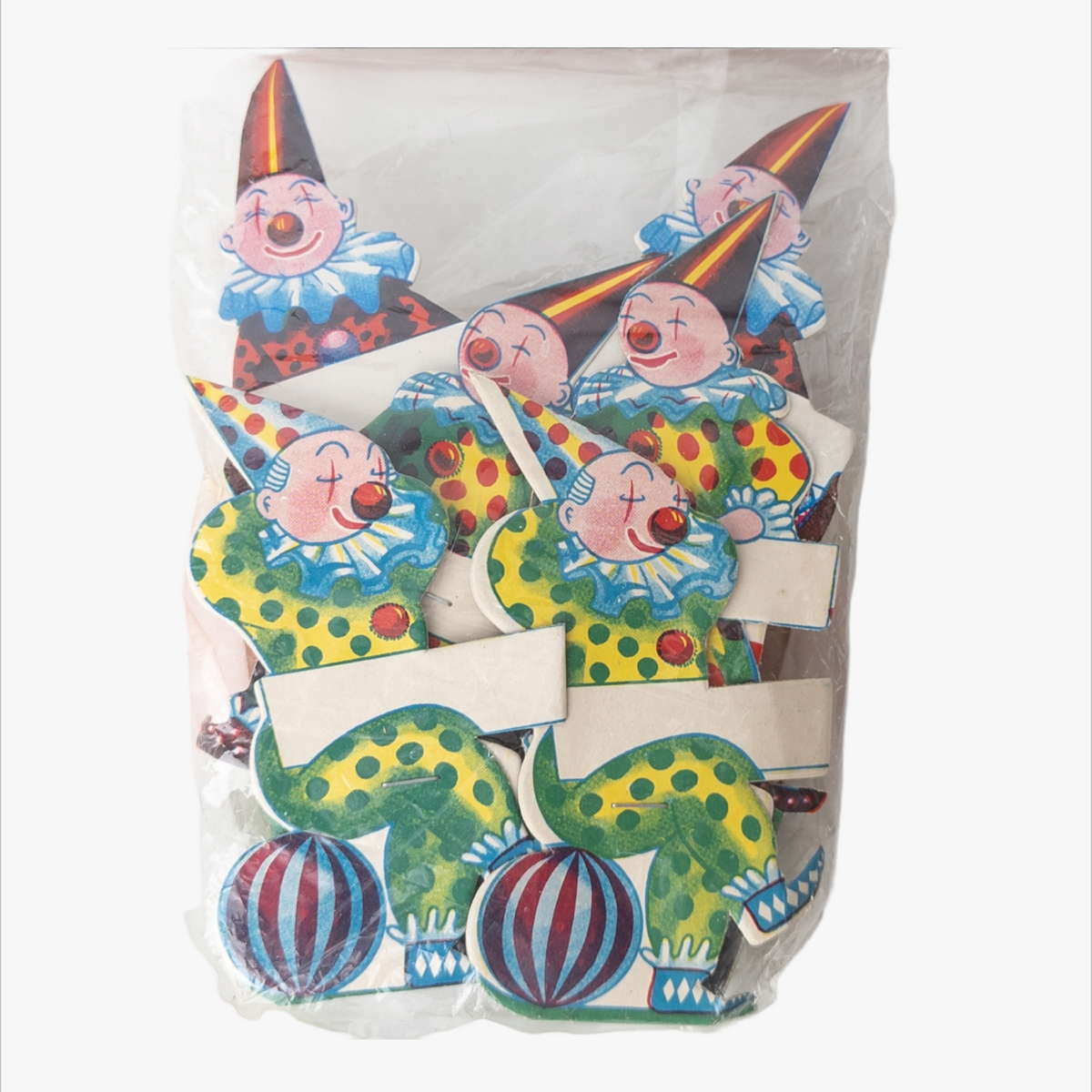 Vintage NOS Party Clown Basket Set Sealed Bag – Ballyhoo Curiosity Shop
