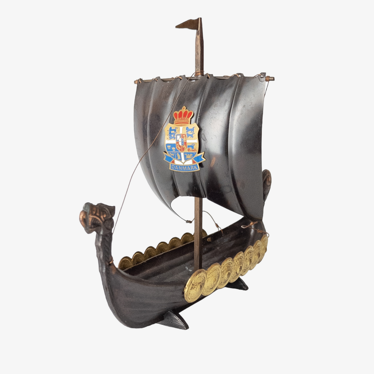 Mid-Century Danish Copper Viking Ship – Ballyhoo Curiosity Shop